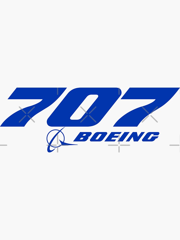 "Boeing 707 Logo" Sticker by magazinecombate | Redbubble