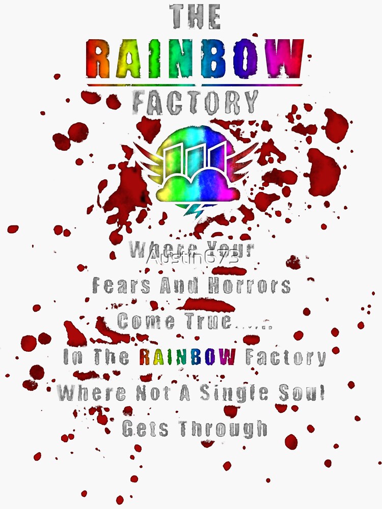 "Rainbow Factory " Sticker for Sale by Austin673 | Redbubble