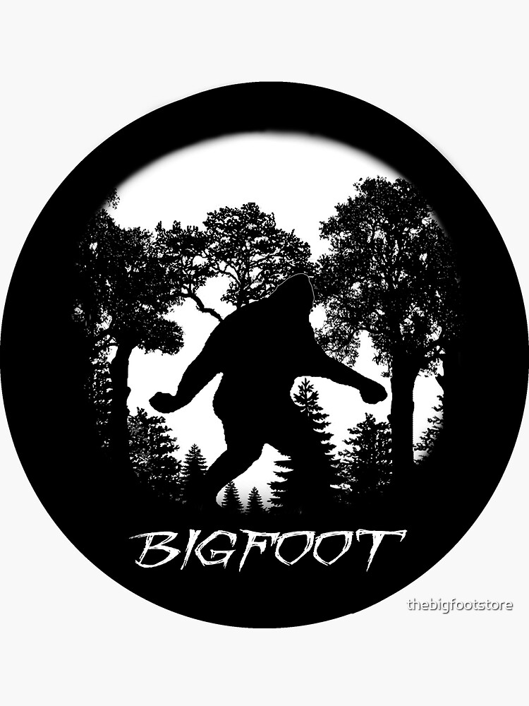 "Bigfoot Silhouette " Sticker for Sale by thebigfootstore | Redbubble