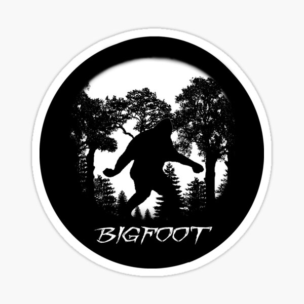 "Bigfoot Silhouette " Sticker for Sale by thebigfootstore | Redbubble