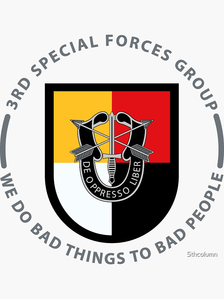 3rd Special Forces Group Logo Sticker 1st Special Forces Group Abn.