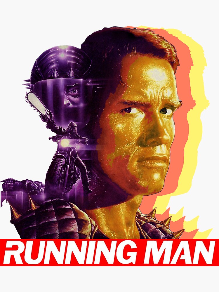 "The Running Man" Sticker for Sale by Emguertin | Redbubble