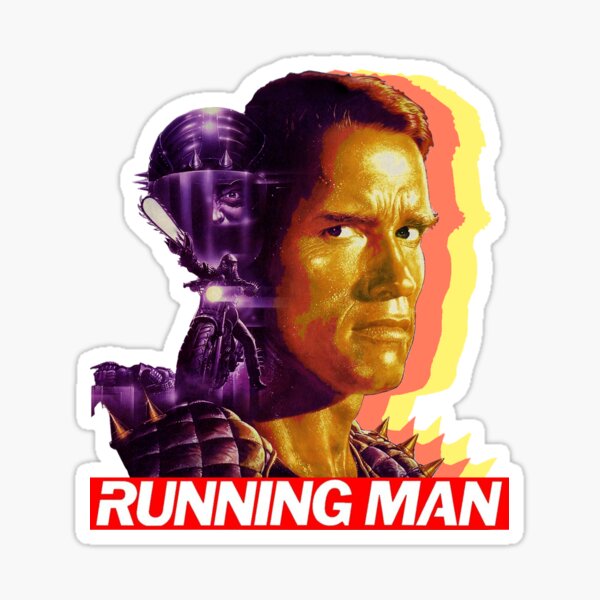 "The Running Man" Sticker for Sale by Emguertin | Redbubble