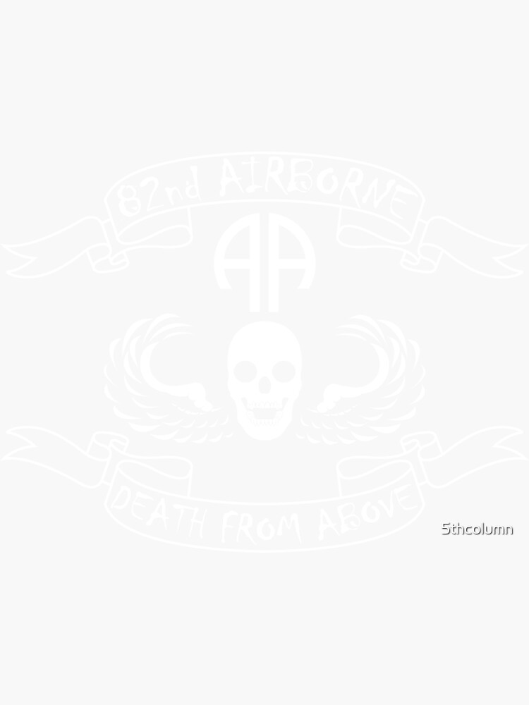 "82nd Airborne Death From Above" Sticker by 5thcolumn | Redbubble