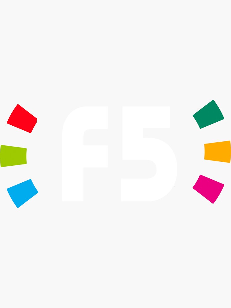 "White F5" Sticker for Sale by bionui123 | Redbubble