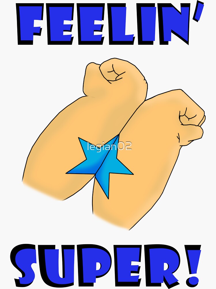 "Feelin' Super! - Franky" Sticker for Sale by legian02 | Redbubble