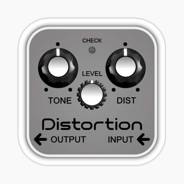 "Distortion Pedal" Sticker by shfandon | Redbubble