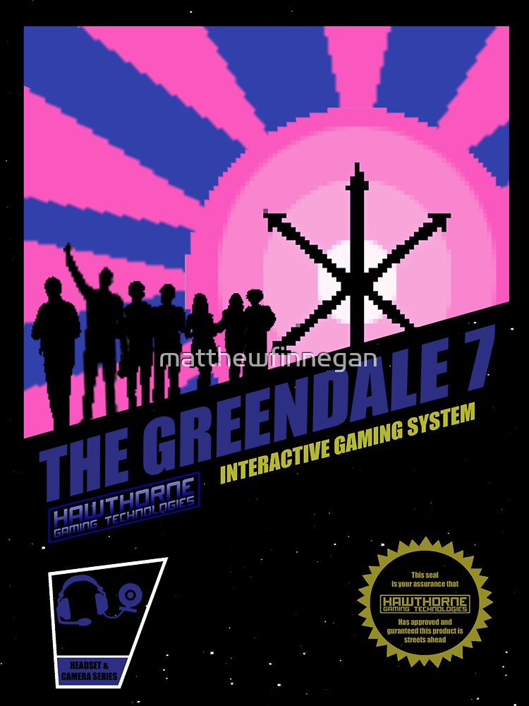"The Greendale 7" Sticker by matthewfinnegan | Redbubble