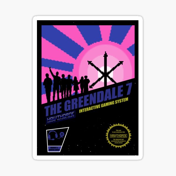 "The Greendale 7" Sticker by matthewfinnegan | Redbubble