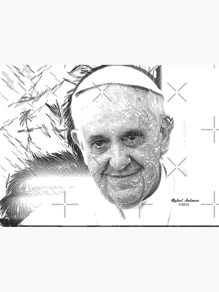 "Pope Francis" Sticker by RafaelSalazar | Redbubble