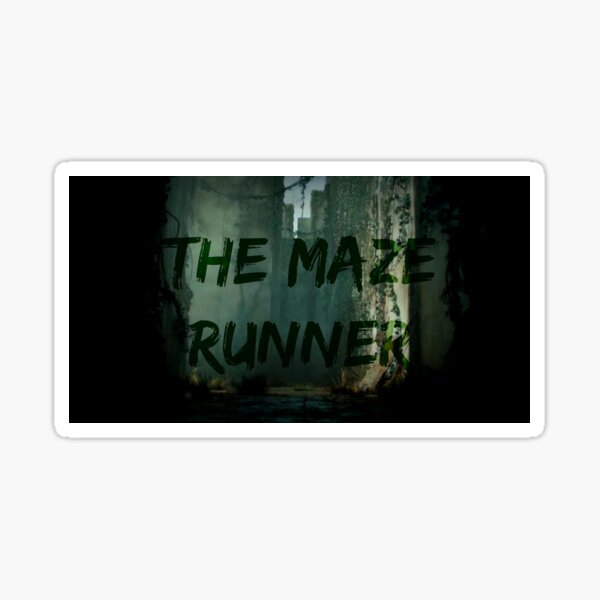 "The Maze Runner" Sticker for Sale by TheBloodyMaze | Redbubble