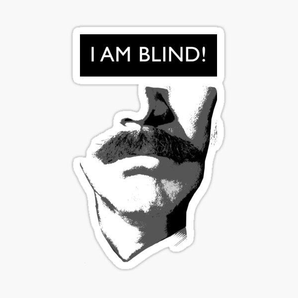 "Anchorman 2: I Am Blind" Sticker for Sale by teybannerman | Redbubble