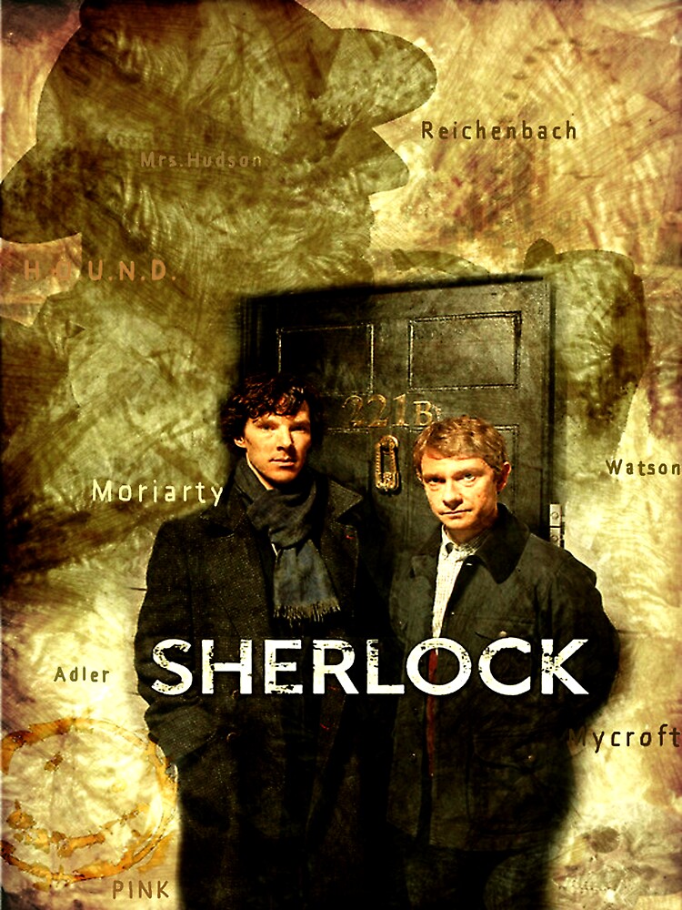 "Sherlock Holmes Map by Hannahrain" Sticker for Sale by hannahrain ...