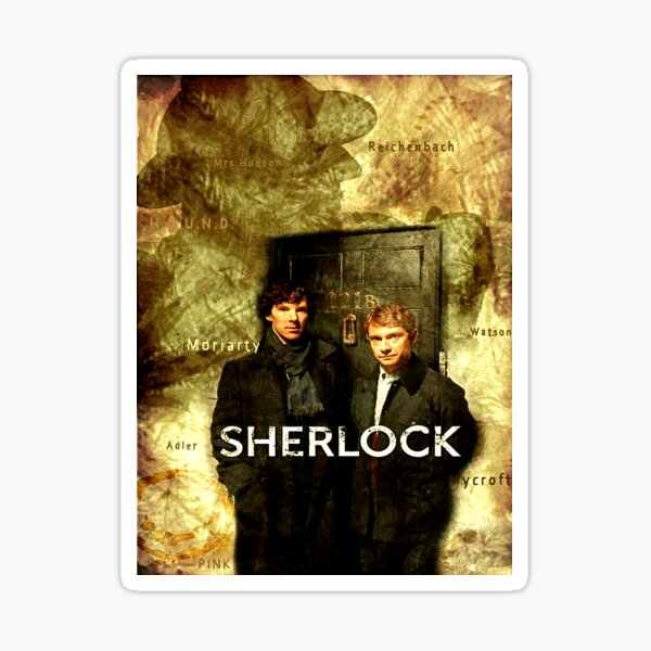 "Sherlock Holmes Map by Hannahrain" Sticker for Sale by hannahrain ...