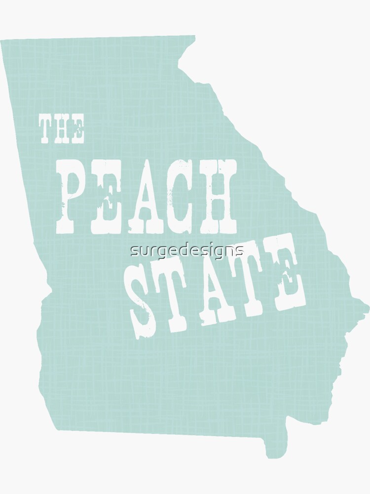 "Georgia State Motto Slogan" Sticker for Sale by surgedesigns | Redbubble