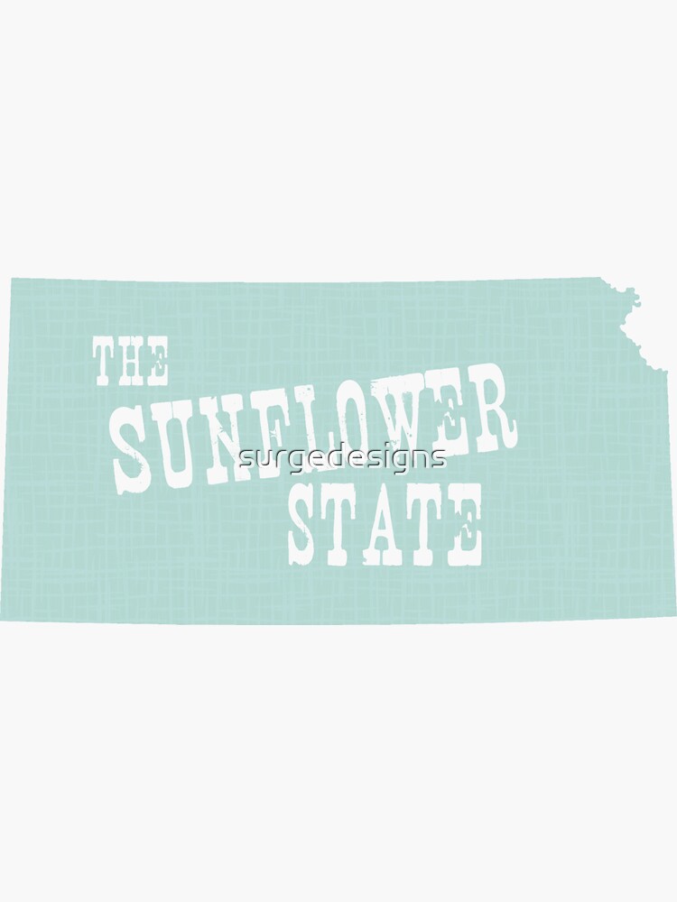 "Kansas State Motto Slogan" Sticker for Sale by surgedesigns | Redbubble