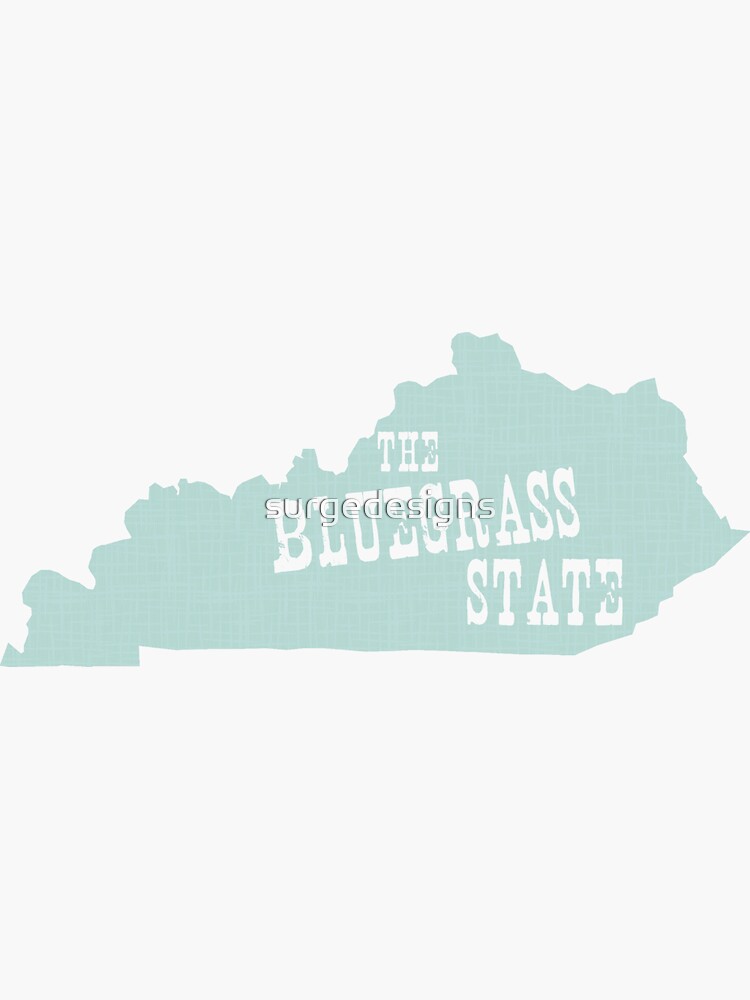 "Kentucky State Motto Slogan" Sticker by surgedesigns | Redbubble