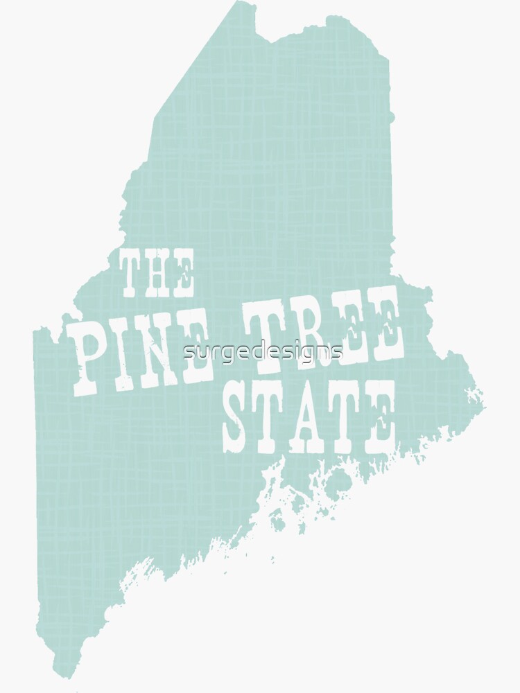 "Main State Motto Slogan" Sticker by surgedesigns | Redbubble