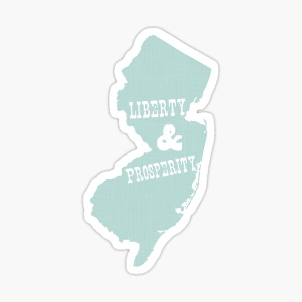 "New Jersey State Motto & Slogan" Sticker for Sale by surgedesigns ...