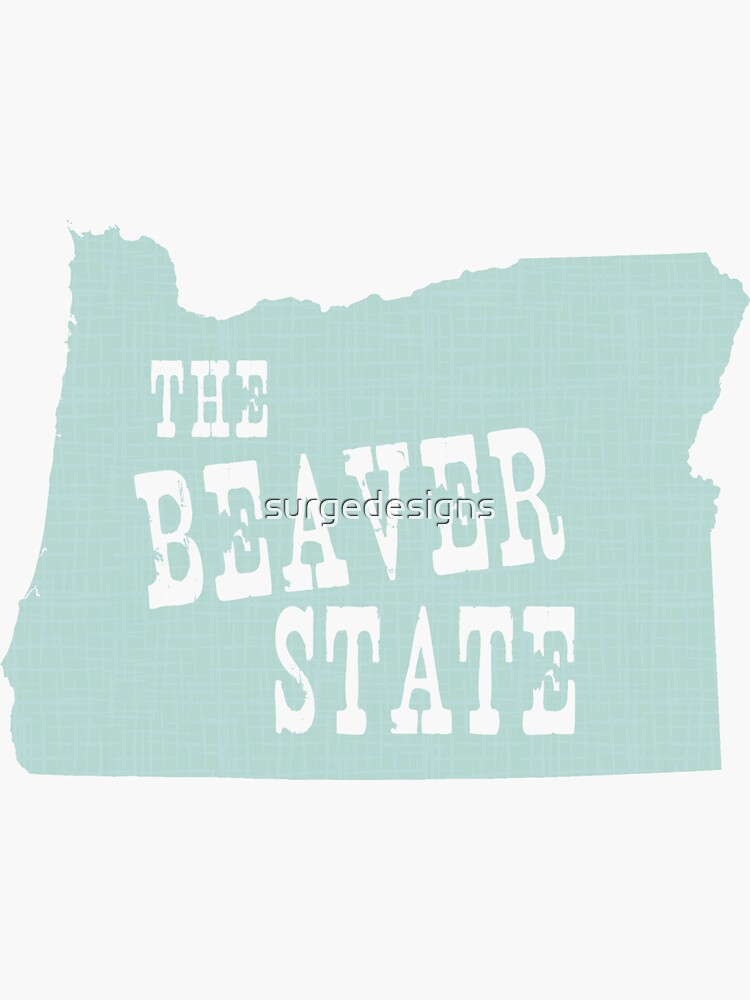 "Oregon State Motto Slogan" Sticker by surgedesigns | Redbubble