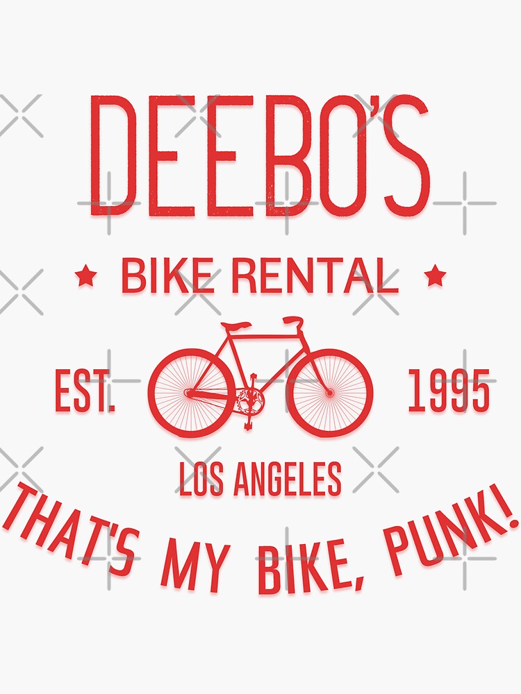 "Deebo's Bike Rental That's My Bike Punk 1995" Sticker for Sale by ...