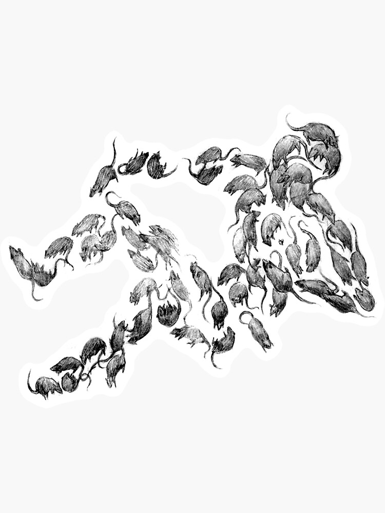 "Rat Shot" Sticker by wervil | Redbubble