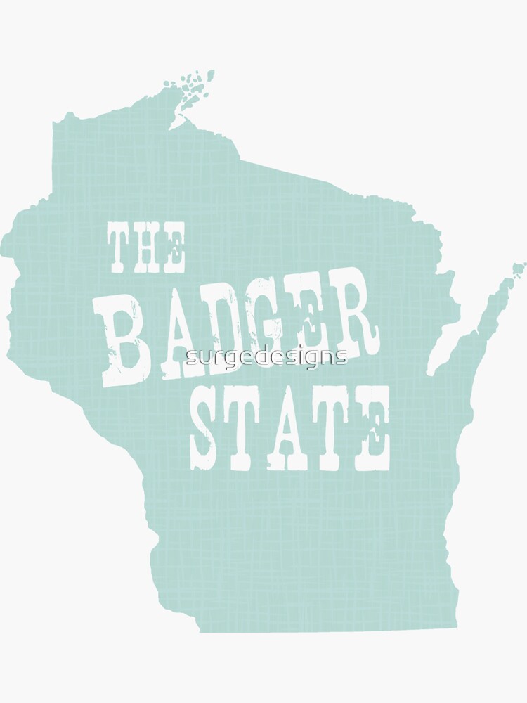 "Wisconsin State Motto Slogan" Sticker for Sale by surgedesigns | Redbubble