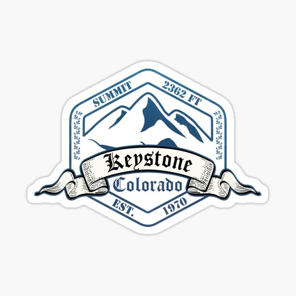 "Keystone Ski Resort Colorado" Sticker for Sale by CarbonClothing ...