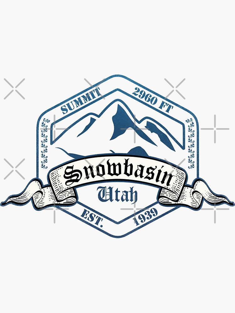 "Snowbasin Ski Resort Utah" Sticker for Sale by CarbonClothing | Redbubble