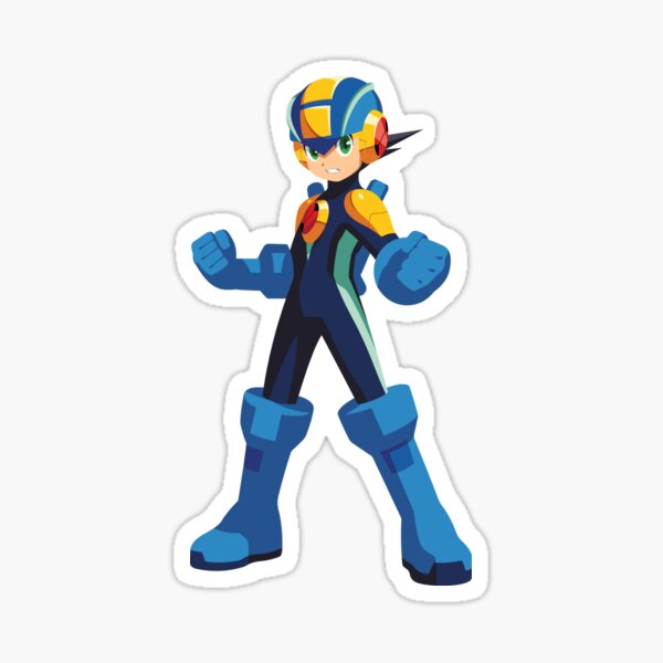 "Megaman Full" Sticker for Sale by jax89man | Redbubble