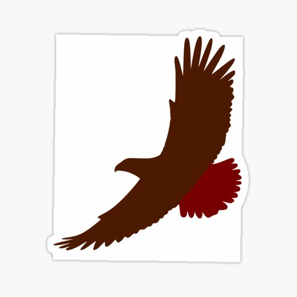 "Red Tailed Hawk" Sticker by littleredplanet | Redbubble