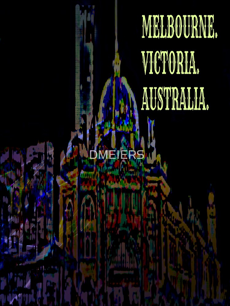 "MELBOURNE" Sticker for Sale by DMEIERS | Redbubble