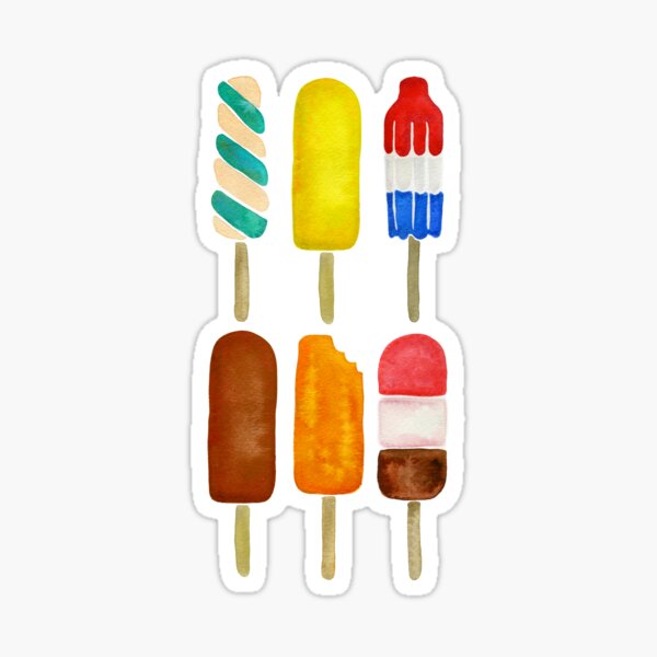 "Popsicles" Sticker for Sale by catcoq | Redbubble