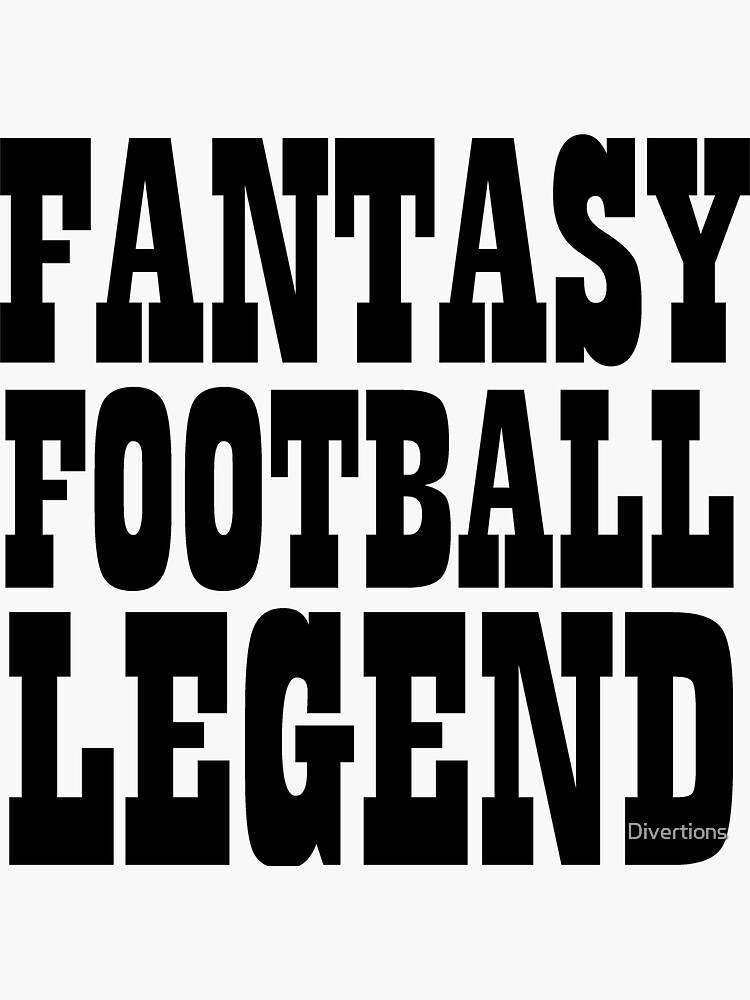 "FANTASY FOOTBALL" Sticker for Sale by Divertions | Redbubble