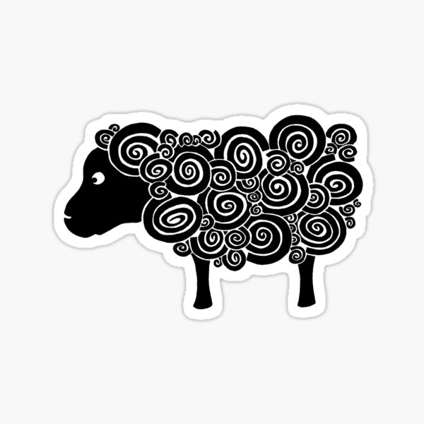 "Black Sheep" Sticker for Sale by Joshessel | Redbubble