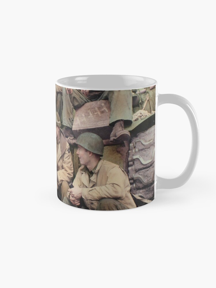 "US Army Tank crew with Ernie Pyle" Coffee Mug for Sale by Richard ...