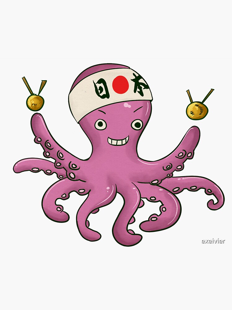 "Octo-Balls" Sticker for Sale by exeivier | Redbubble
