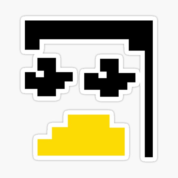"LINUX TUX PENGUIN PIXEL FACE " Sticker for Sale by SofiaYoushi | Redbubble