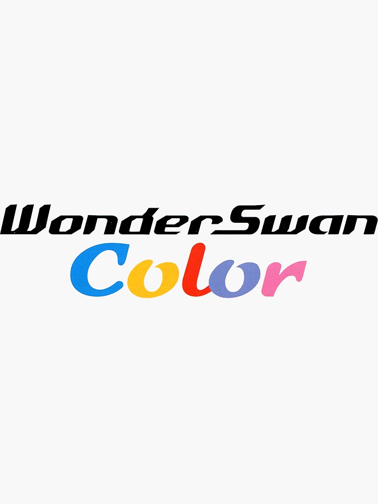 "Wonderswan Color Logo" Sticker for Sale by CDSmiles | Redbubble