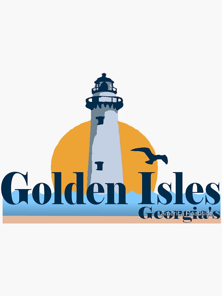 "Golden Isles - Georgia." Sticker for Sale by ishore1 | Redbubble