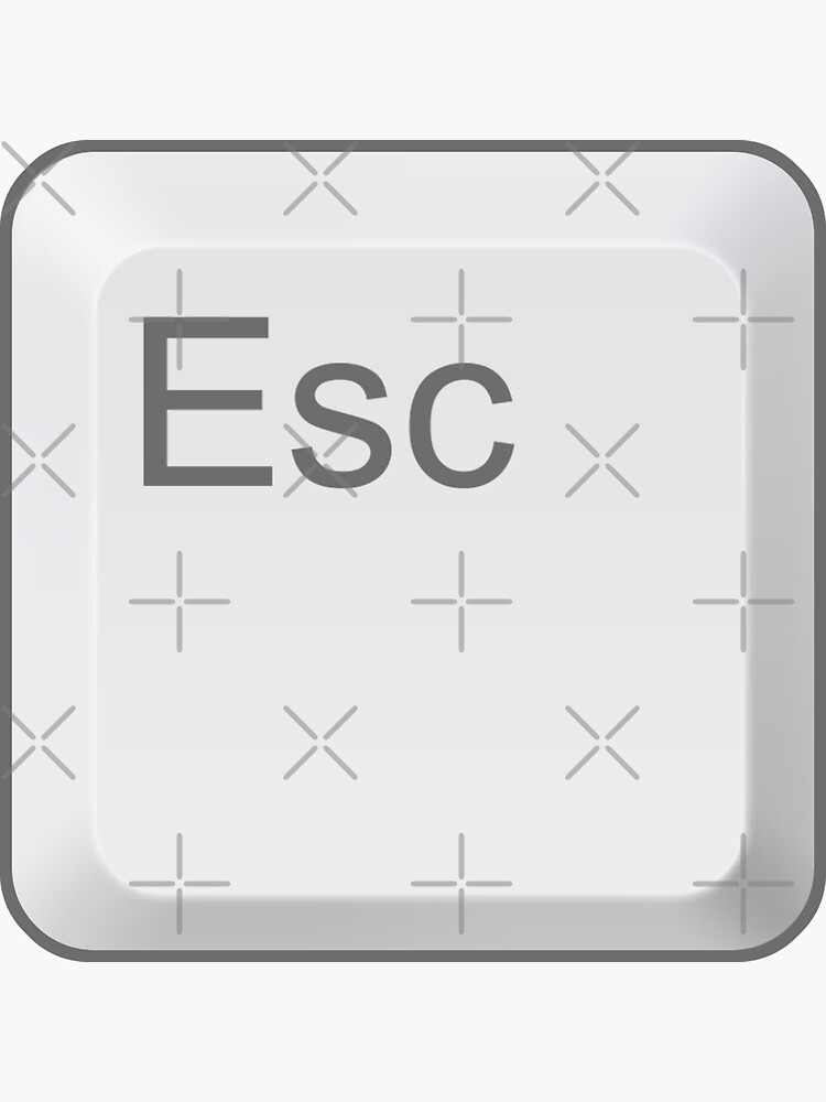 "Esc Key" Sticker for Sale by cpinteractive | Redbubble