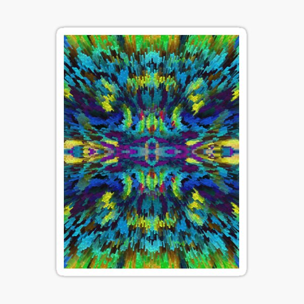 "Virtual Psychedelic Space" Sticker for Sale by Medusa81 | Redbubble