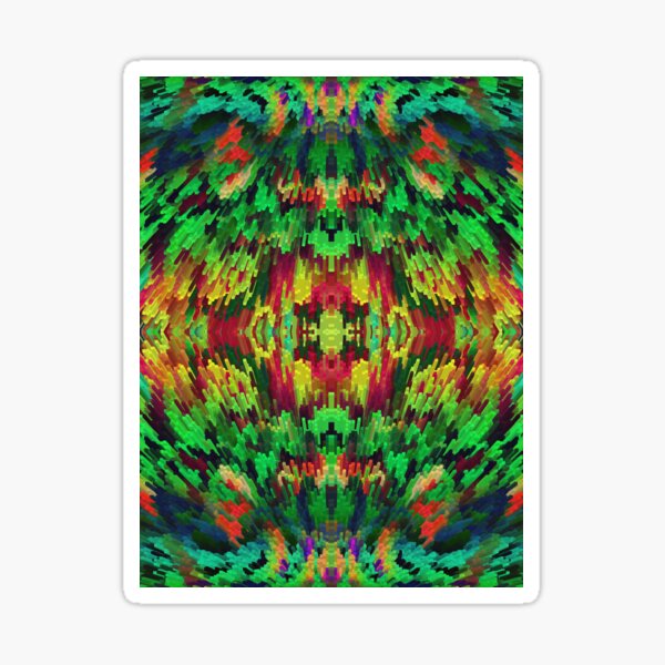 "Virtual Psychedelic Space" Sticker by Medusa81 | Redbubble