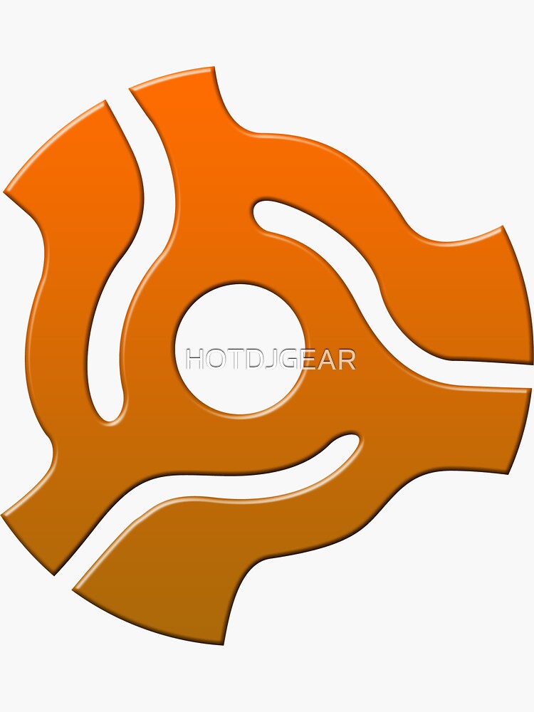 "45 Adapter - DJ Disc Jockey Vinyl" Sticker by HOTDJGEAR | Redbubble