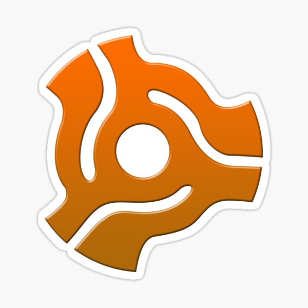 "45 Adapter - DJ Disc Jockey Vinyl" Sticker by HOTDJGEAR | Redbubble