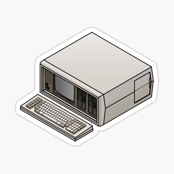 "Compaq Portable" Sticker by zern | Redbubble