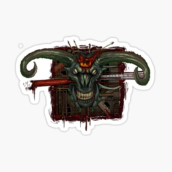 "ICON OF SIN" Sticker by somnivagrious | Redbubble