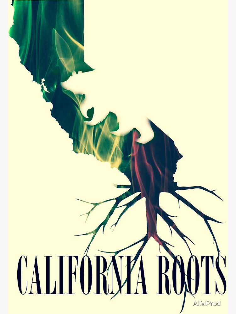 "California Roots" Sticker for Sale by AIMProd | Redbubble