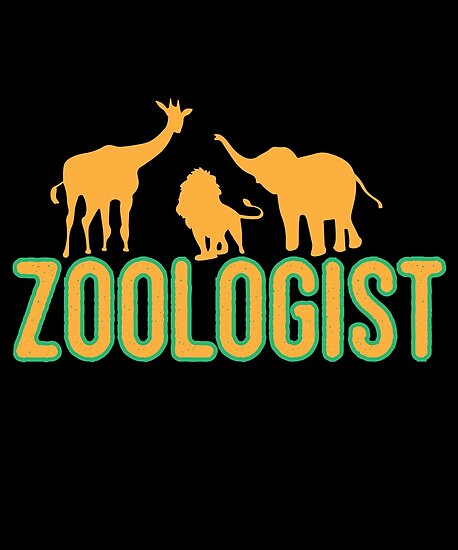 "Zoologist lettering | Zookeeper Animals Animal Care" Poster by ...