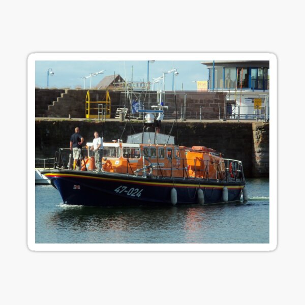 "RNLI Boat" Sticker for Sale by amylw1 | Redbubble